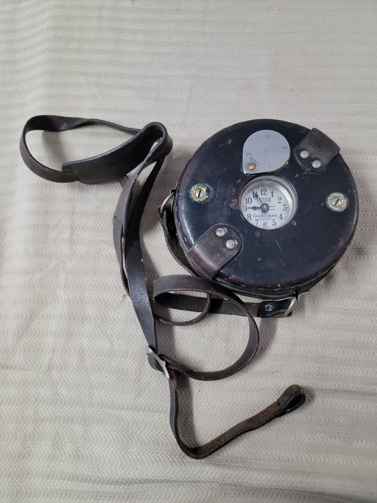 Vintage DETEX Newman Watchman Guardsman Time Clock With Strap UNTESTED ...