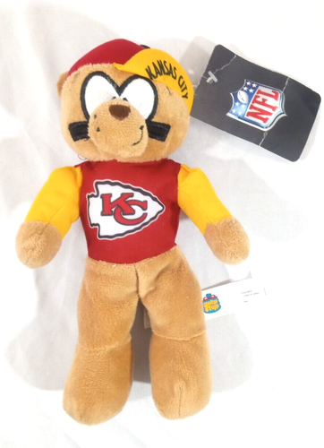Kansas City CHIEFS PLUSH Teddy Bear Flip-up Hat 9" NFL | eBay