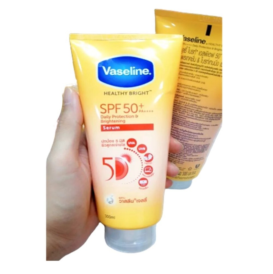 Sunscreen Cream Vaseline Lotion SPF 50+PA++++Healthy Bright Protect ...