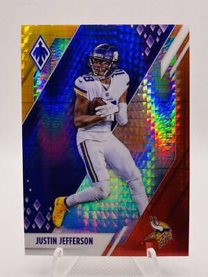 2021 Panini Phoenix Fire Burst Justin Jefferson #53 Vikings | eBay