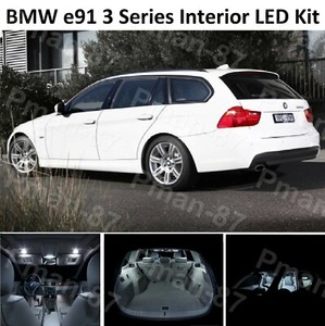 DELUXE BMW e91 3 Series Estate 04-12 FULL LED Light UPGRADE WHITE ...