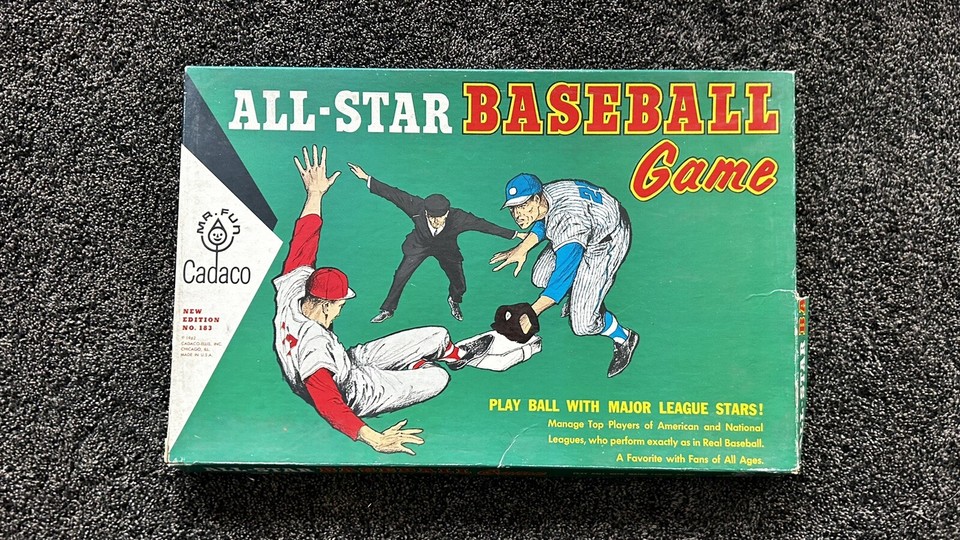 Vintage CADACO All-Star Baseball Board Game 183 1962 | eBay