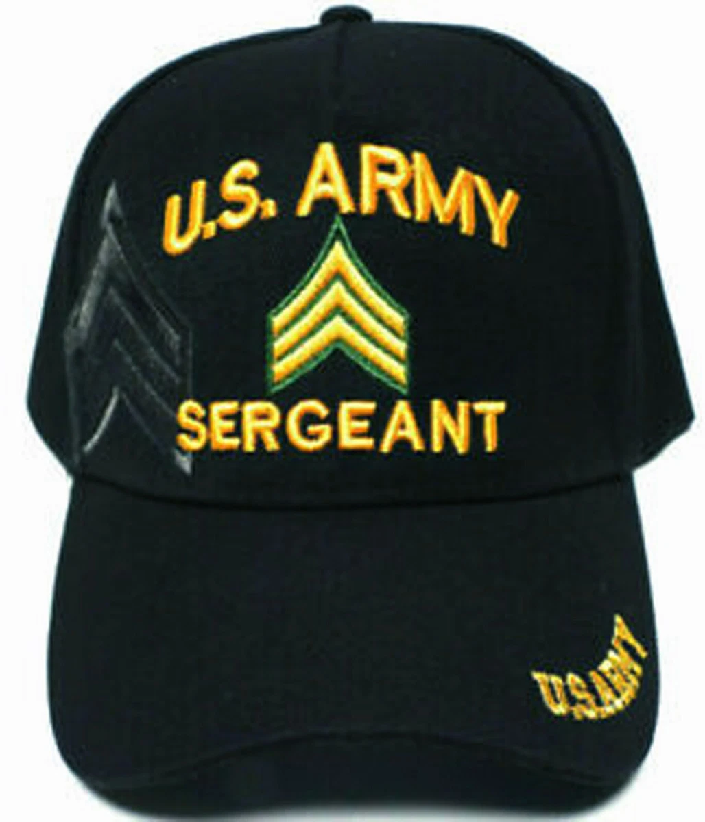 US Army Retired MSgt Master Sergeant Pink Hat Embroidered