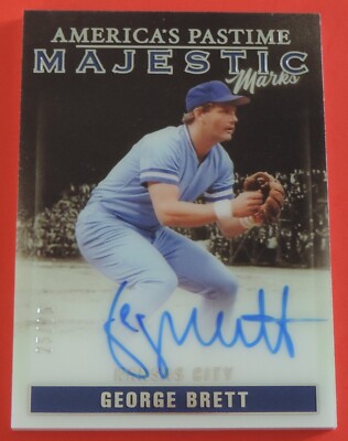 2023 GEORGE BRETT AUTOGRAPH ON CARD #ED 25/25 AMERICA'S PASTIME SP ...
