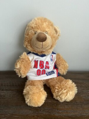 NBA #00 Basketball Player Light Brown Bear, Build-a-Bear Workshop Plush ...