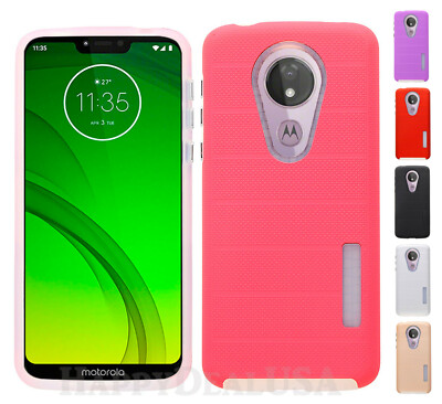 For Motorola Moto G7 Power | Supra - Armor Grip Cover Case w/Aluminum ...