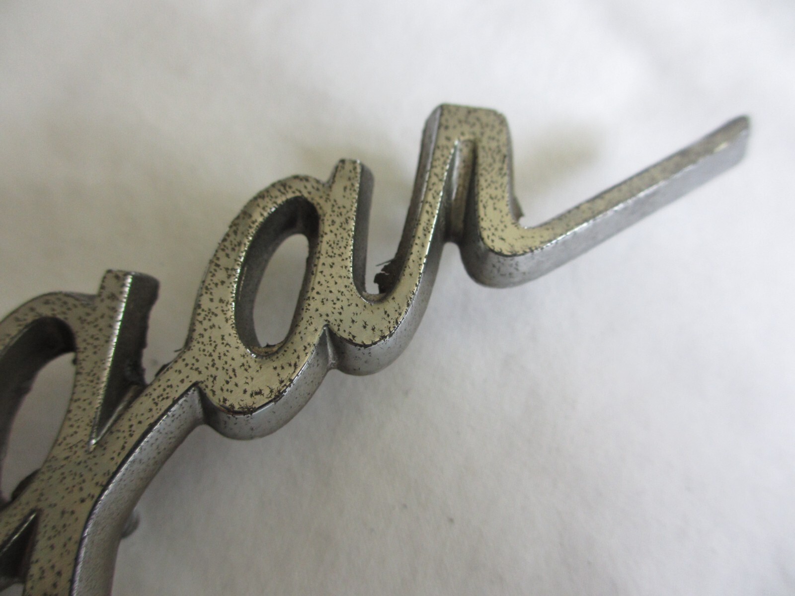 1968 71 72 73 Mercury Cougar XR7 Emblem Fender Script Emblem Chrome OEM ...