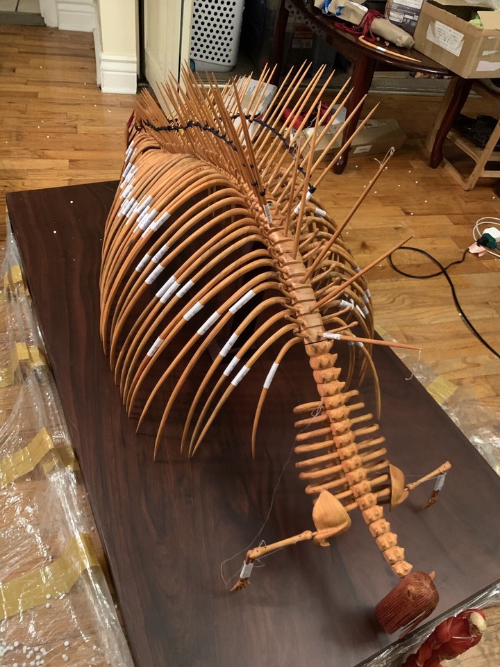 Eren Yeager Rumbling Founding Titan Wood Carving Figure | eBay