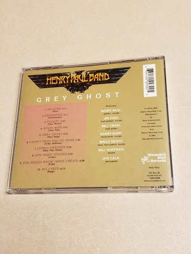 Grey Ghost by Henry Paul Band (CD, May-2003, Wounded Bird) VG+ ...