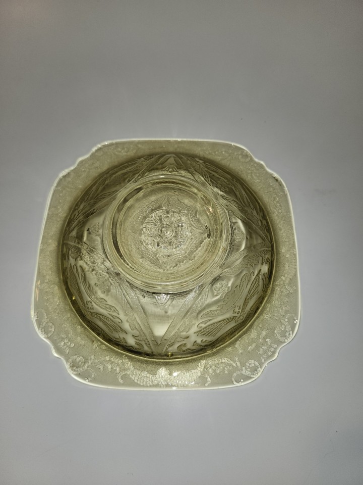 (JT) Mixed Lot 7 Pieces Depression Glass Pink & Yellow Candy Dish ...