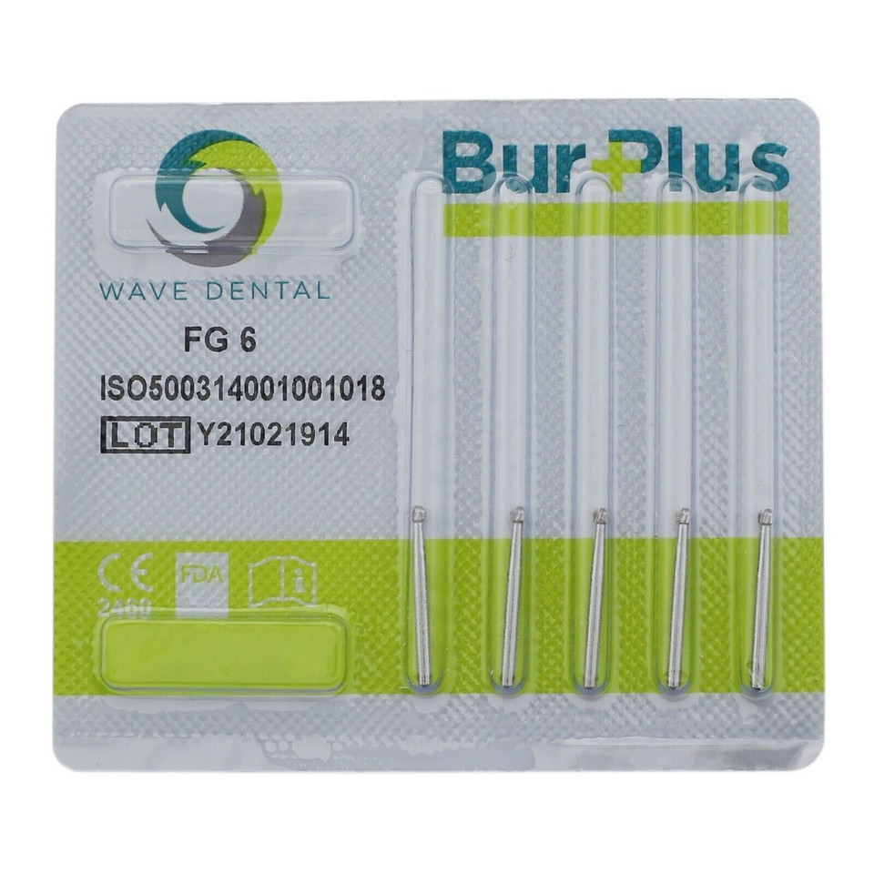 Wave Dental Burs FG 330 557 4 6 Carbide Burr Friction Grip Round Pear ...