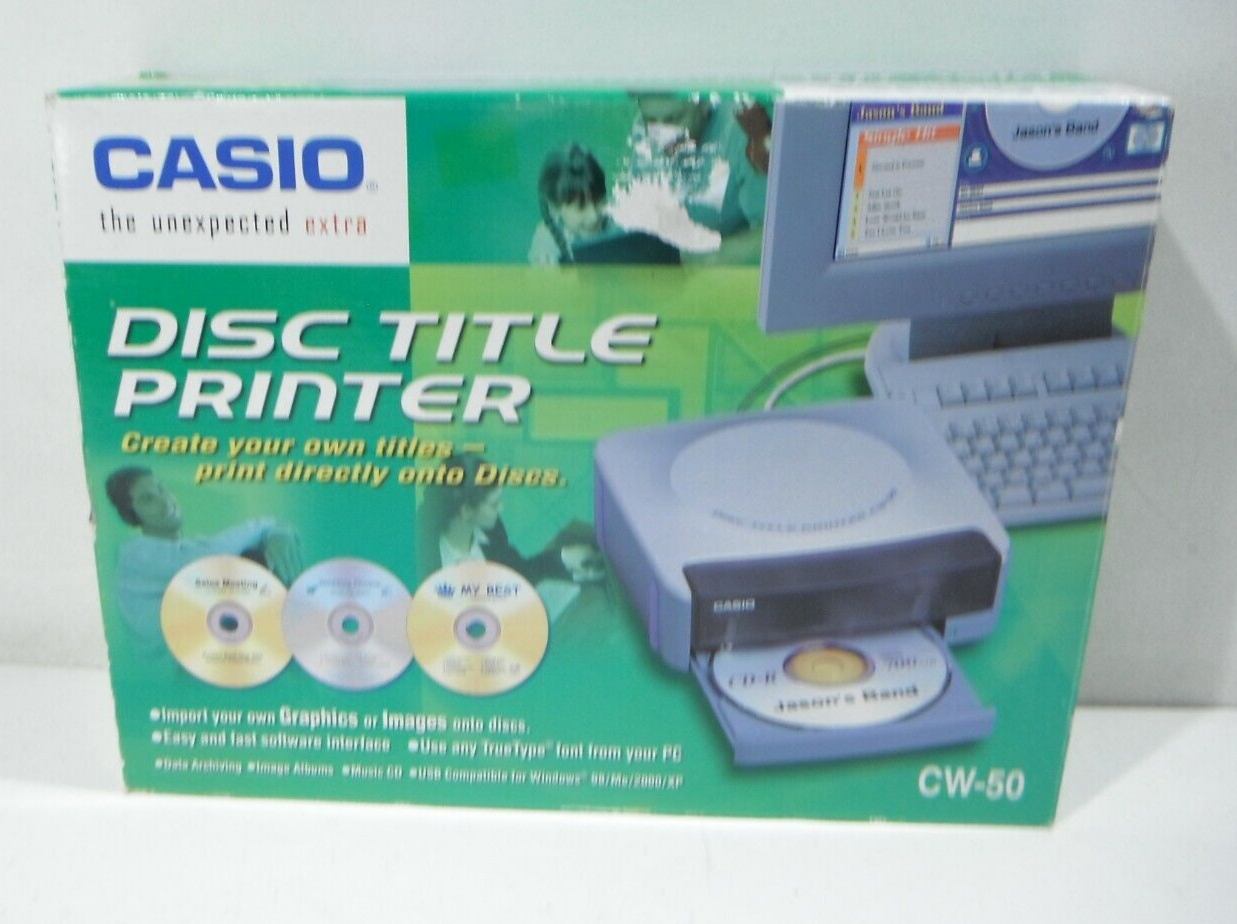 Casio CW-50 CD/DVD Thermal Printer 79767139438 | eBay