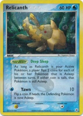 1x Relicanth - 24/101 - Rare - Reverse Holo Heavily Played Pokemon EX ...