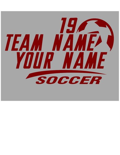 Personalized Soccer Vinyl Decal Custom Sticker Car Window | eBay
