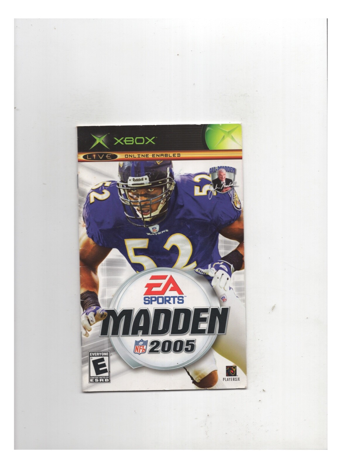 Madden NFL 2005 Original Xbox MANUAL ONLY Authentic NO TRACKING | eBay