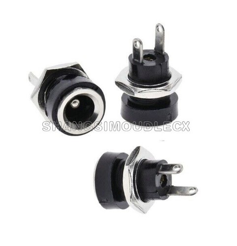 10pcs Mini DC Power Supply Jack Socket Female Panel Mount Connector 5 ...