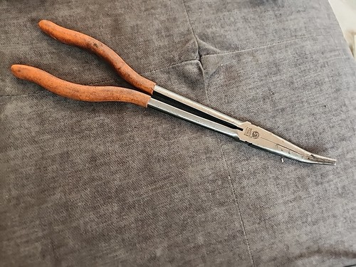 Matco Tools 11.5” Long Needle Nose Pliers Curved Grip PN0111B Orange ...