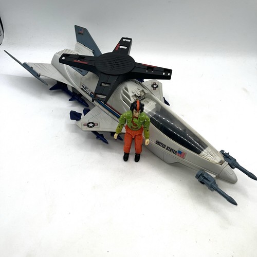 Vintage GI Joe 1988 Skystorm X-Wing Chopper Helicopter Near Complete W ...