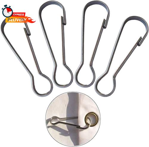 6 Pcs 2 Inches Flag Pole Snap Clip Hooks Stainless Steel Flagpole ...