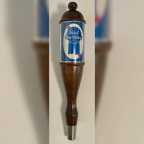 Vintage Pabst Blue Ribbon Wooden Beer Tap Handle - Pull PBR Brewing ...