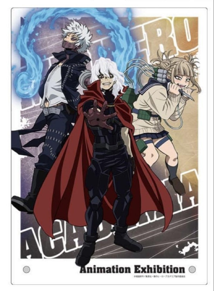 My Hero Academia A4 Clear Art Panel Shigaraki Tomura Dabi Toga Himiko ...