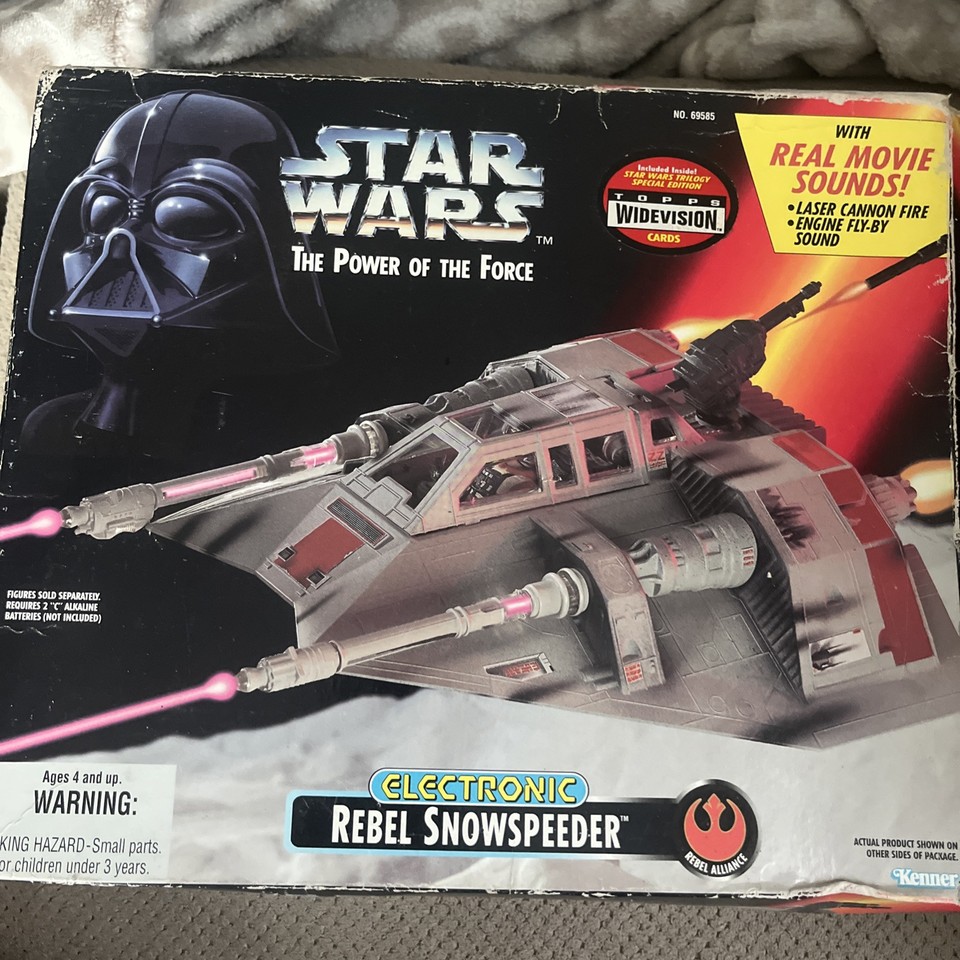 1995 Star Wars Rebel Snowspeeder Power of the Force Electronic Toy ...