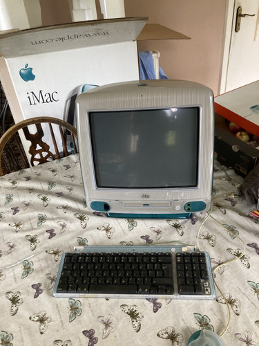 Apple iMac G3 Bondi Blue Vintage Non Working | eBay UK