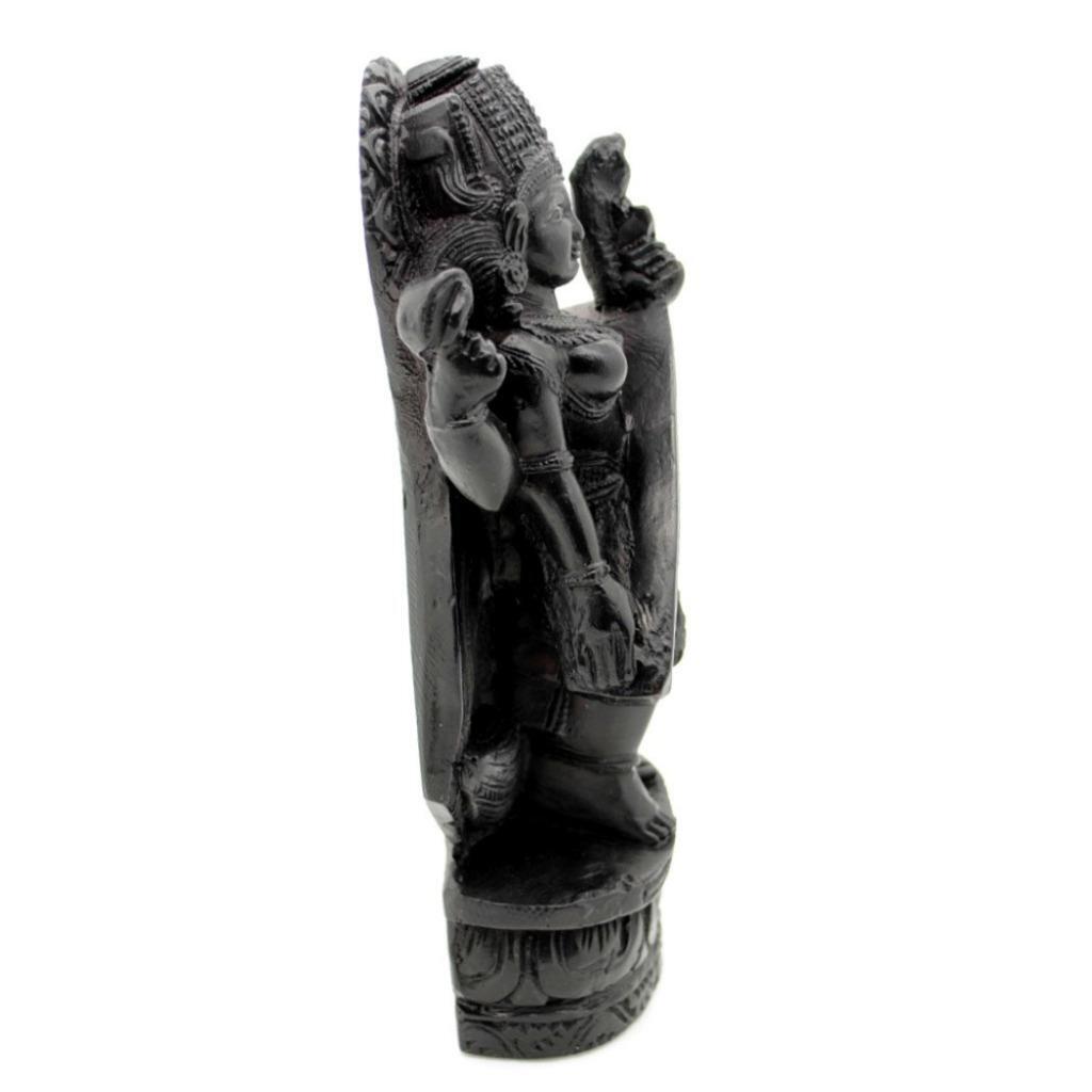 SARASWATI STATUE Hindu 5.5" Hindu Goddess of Knowledge and Arts Dark ...