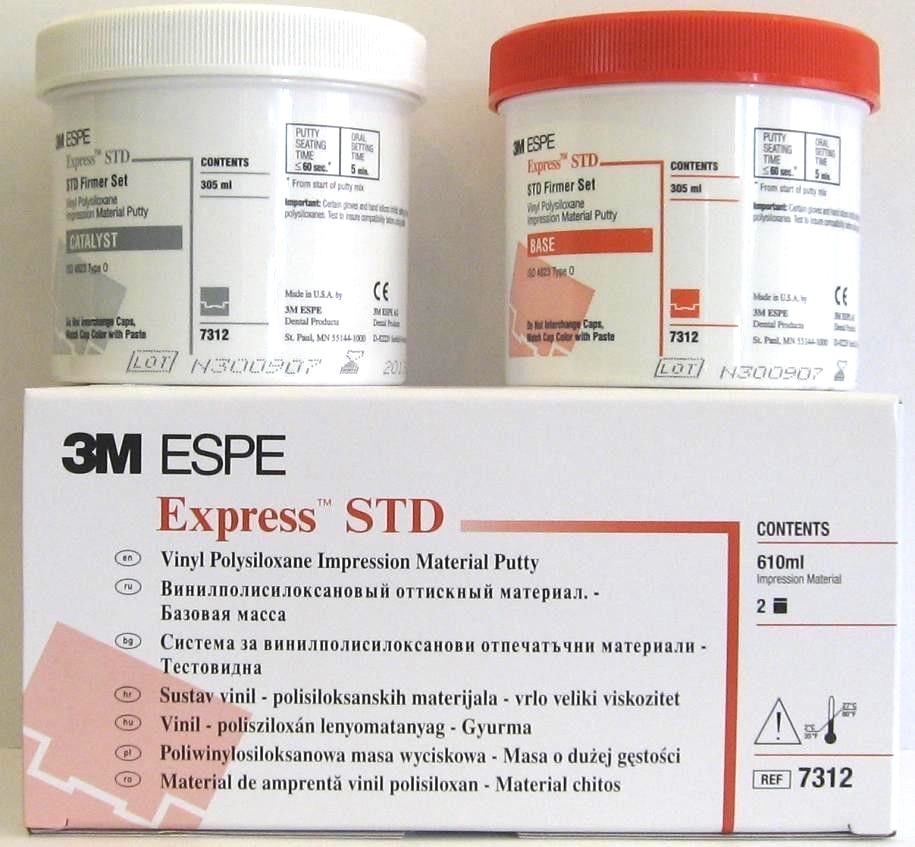 3M ESPE Express STD Putty 305ML Base & Catalyst Each FIRM 7312 ...