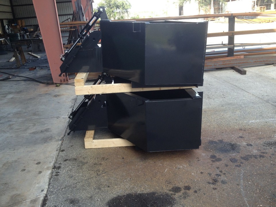 SKID STEER 1 YARD CONCRETE BUCKET - HOPPER - CEMENT BUCKET | eBay