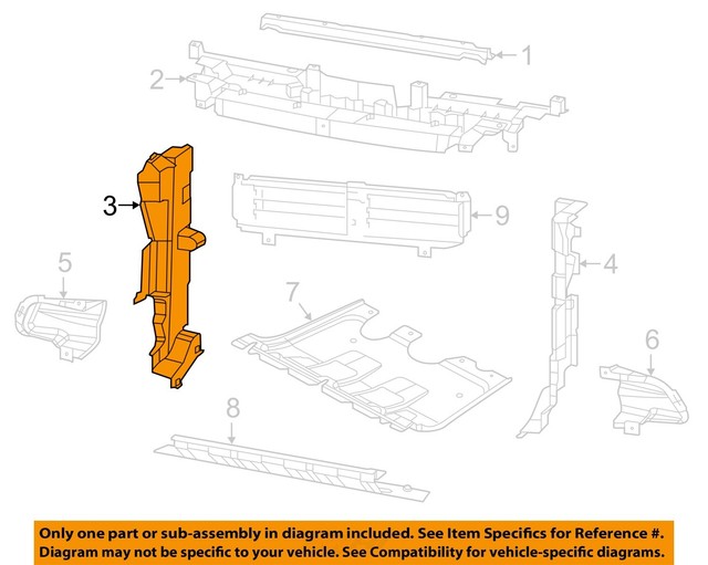 Genuine Chrysler Baffle Air Inlet 68286946AA / 68286946-AA OEM for sale ...