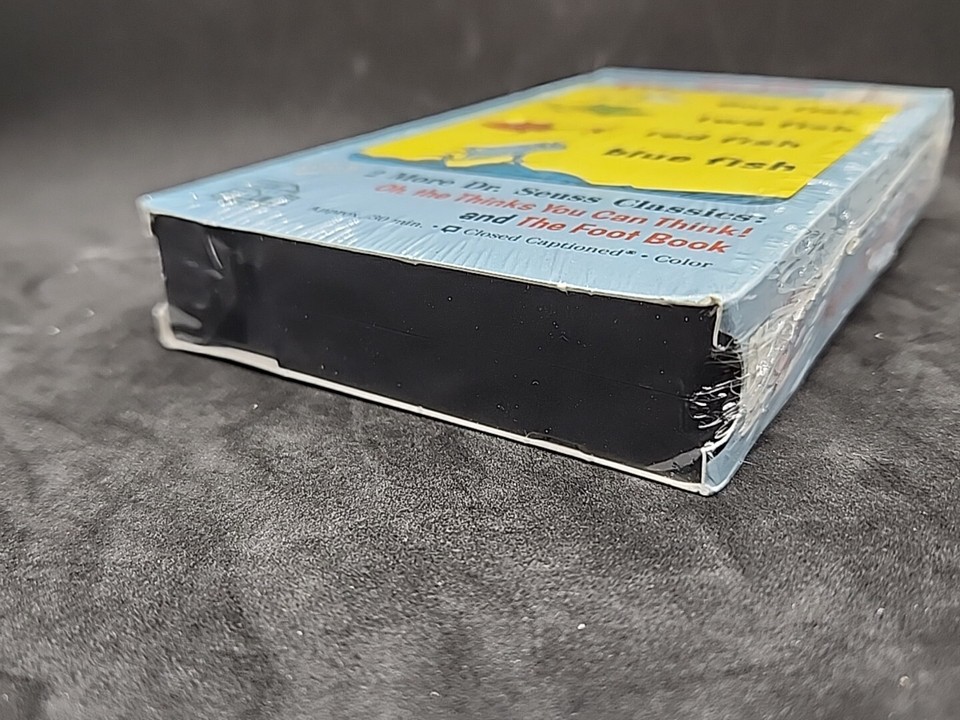 Dr. Seuss One Fish Two Fish Red Fish Blue Fish VHS video tape sealed ...