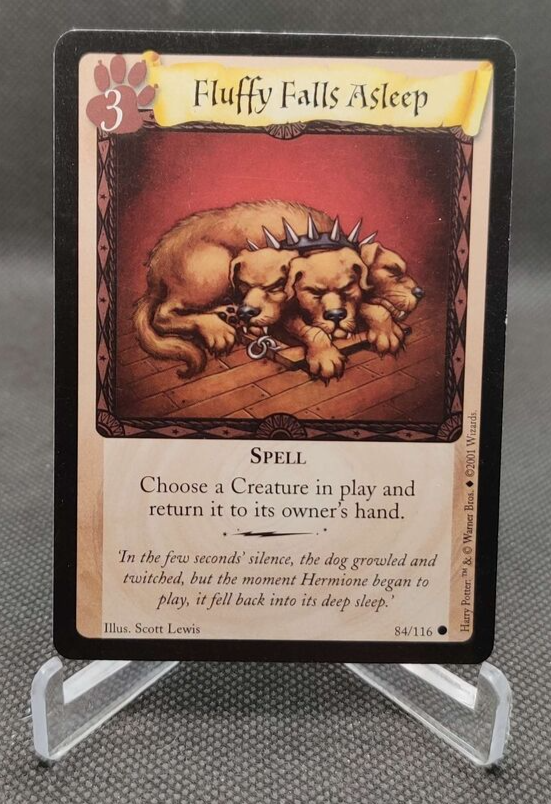 Harry Potter CCG Base Set Card 84/116 Fluffy Falls Asleep TCG trading ...