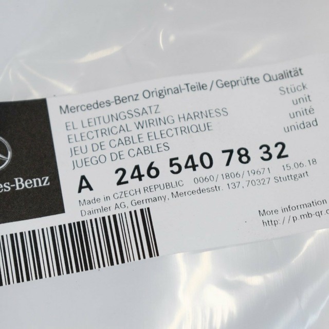 MERCEDES BENZ CLA C117 Positive Battery Cable A2465407832 Genuine for ...