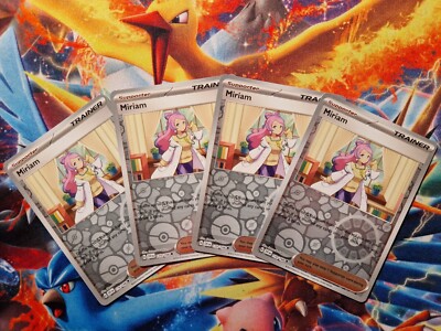 Miriam Reverse Holo Pokemon Cards x 4 (Playset), Scarlet and Violet ...