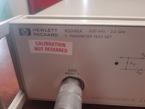 HP / Agilent 85046A 300kHz To 3GHz S-Parameter Test Set FREE SHIPPING ...