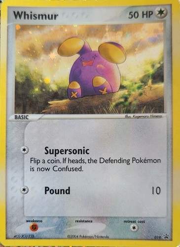 2004 Whismur #019 Rare Pokémon Holo Promo Card NM/LP | eBay