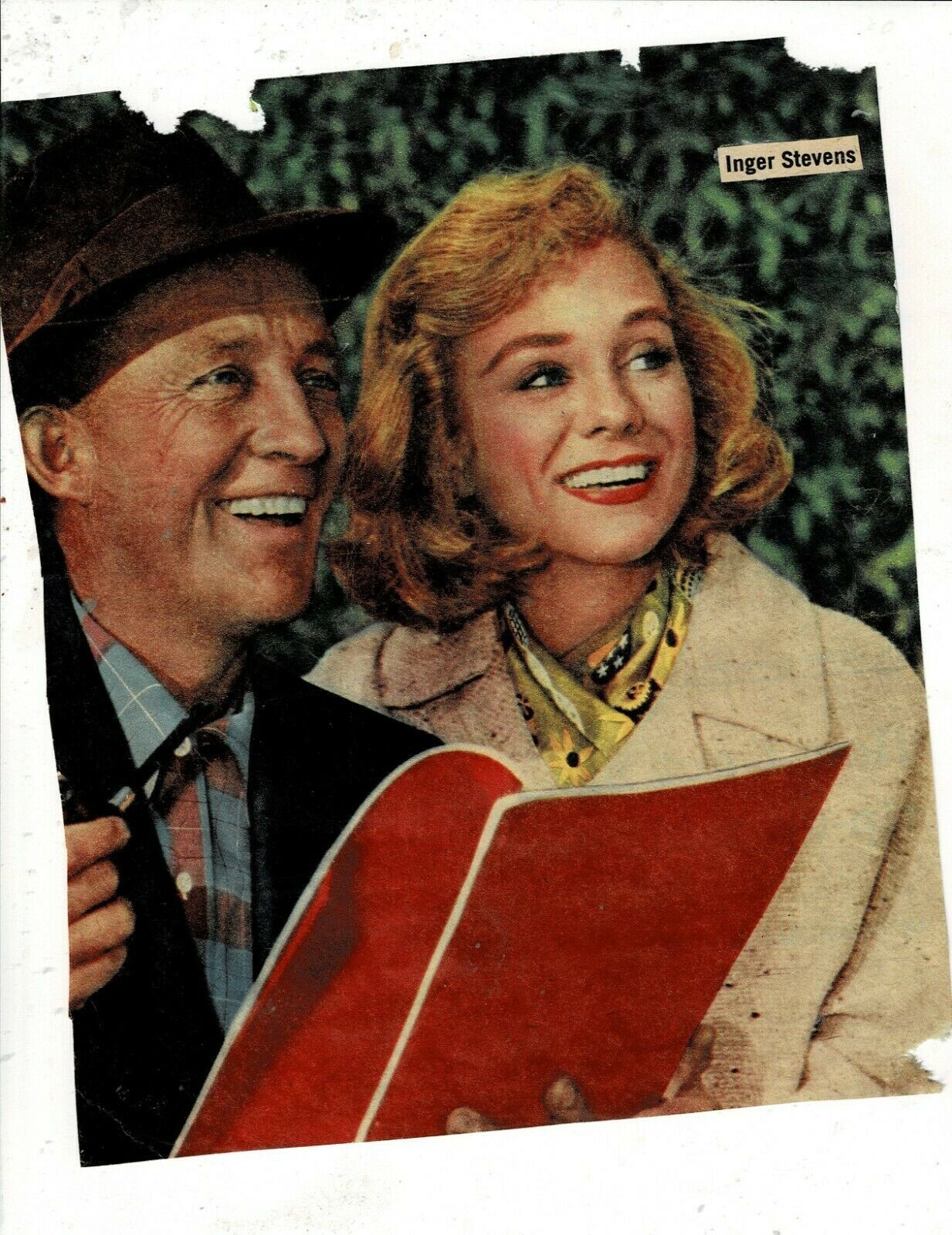 SUPER RARE!! 8x10 1940s ORIG PAPER PHOTO INGER STEVENS & BING CROSBY ...
