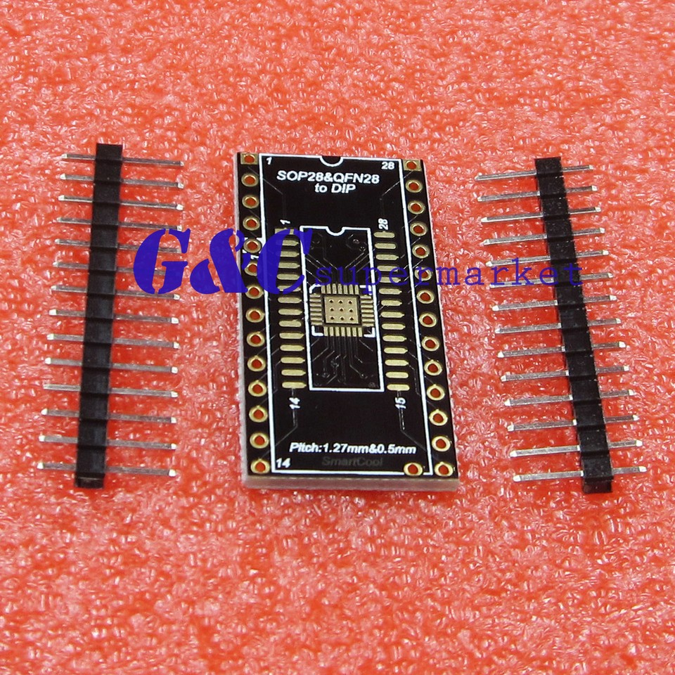 2pcs SOP16 SOP28 TO DIP16 DIP28 SSOP28 TO DIP28 adapter pcb conveter ...