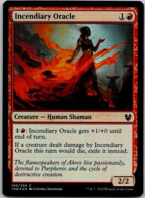 Magic the Gathering Foil Incendiary Oracle Theros Beyond Death MTG Free ...