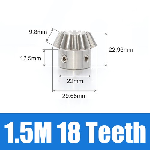1/1.5 Mod 18/20/36/40 Teeth Stainless Umbrella Bevel Gear 90° Angle ...