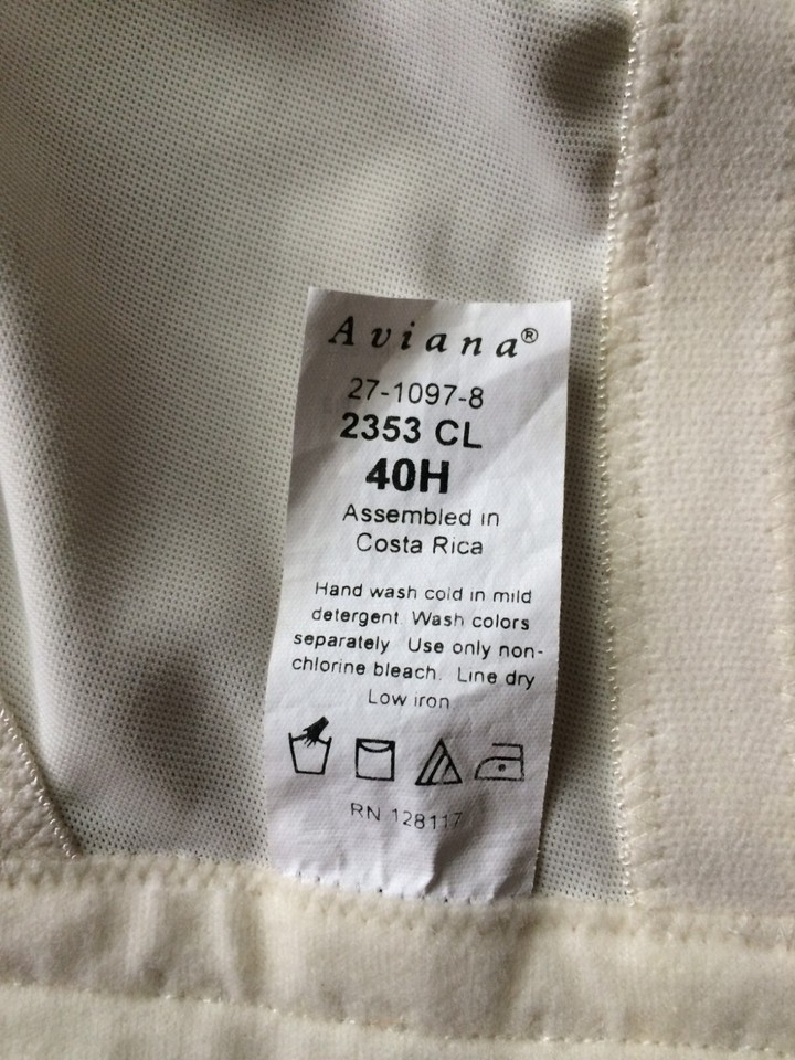 AVIANA 40H Candle Light Floral Jacquard Soft Cup Style 2353 Pre-owned ...