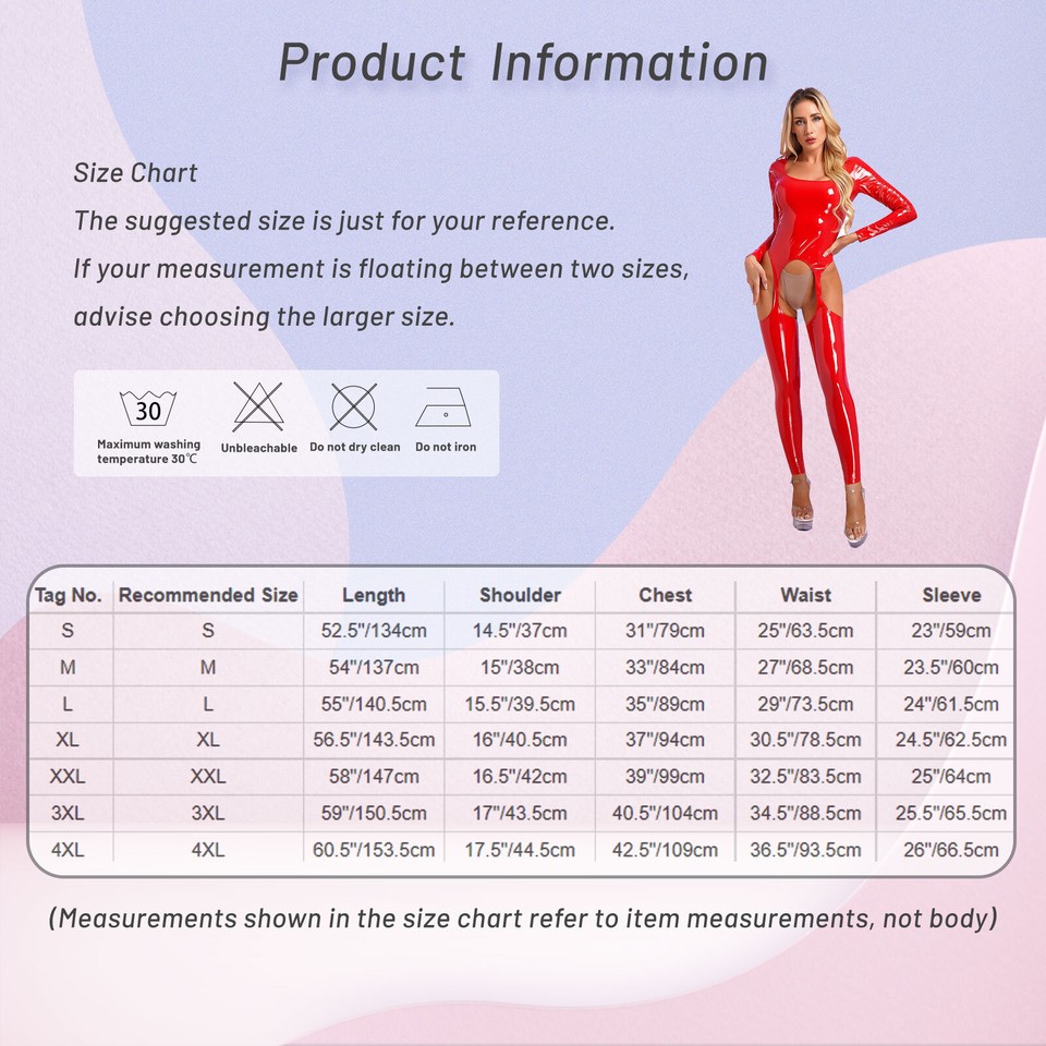 Women's PVC Leather Sleepwear Wet Look Latex Jumpsuit Hollow Out Night ...