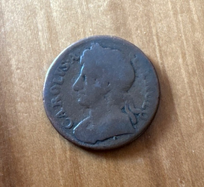 SUPERB !! ☆ 350 Year Old Colonial Coin dated 1673 ☆ TOTALLY ORIGINAL ...