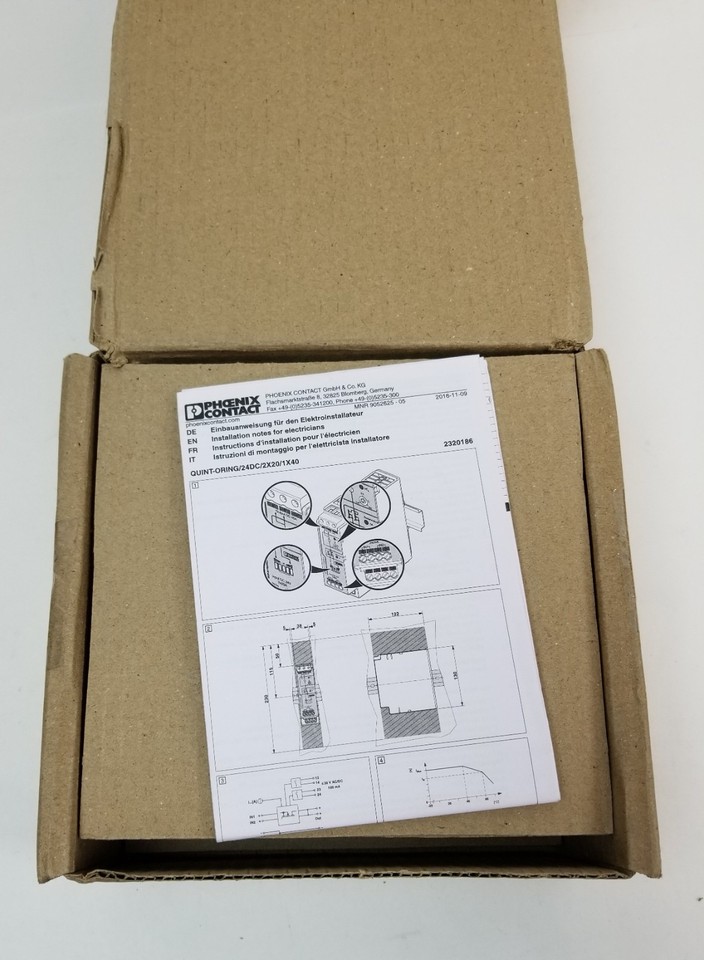 Phoenix Contact 2320186 QUINT-ORING/24DC/2X20/1X40 Redundancy Module ...