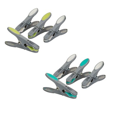 Addis Plastic Clothes Pegs Soft Touch Rubber Grip Laundry Airer Rotary ...
