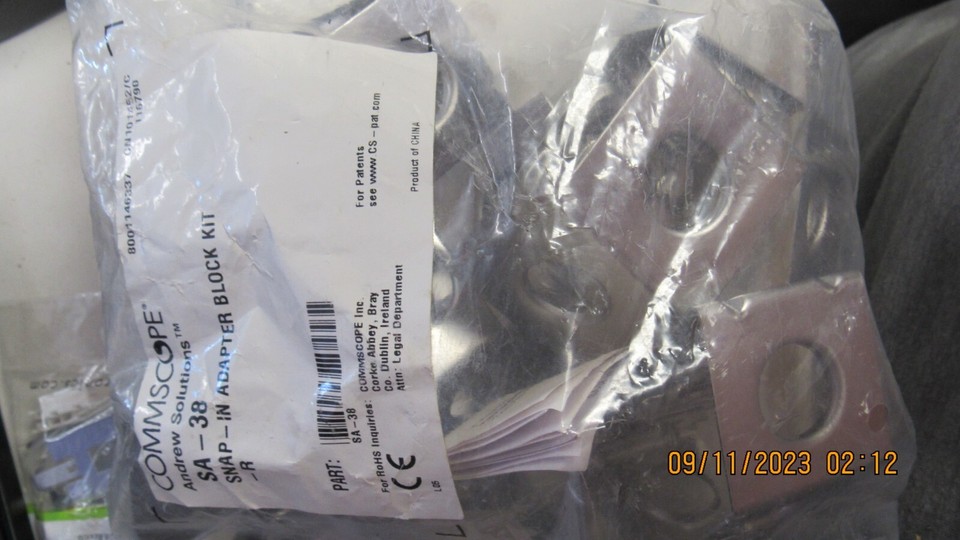 Commscope Andrew Solutions SA-38 Snap-In Adapter Block Kit-R | eBay