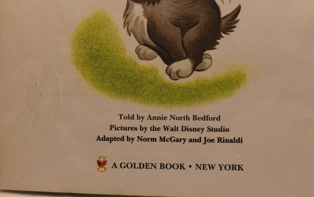 Walt Disney's Scamp Little Golden Book 2004 Lady & the Tramp Children's ...