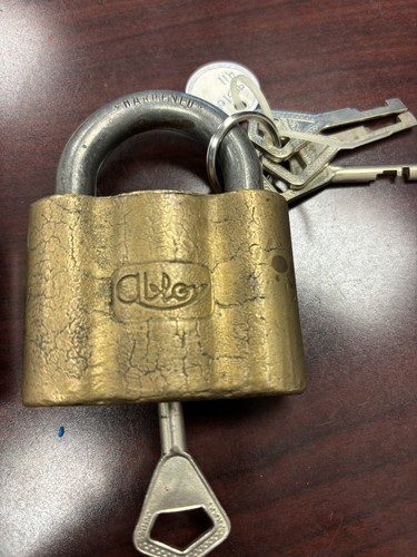 Vintage antique Abloy padlock with four working keys. | eBay