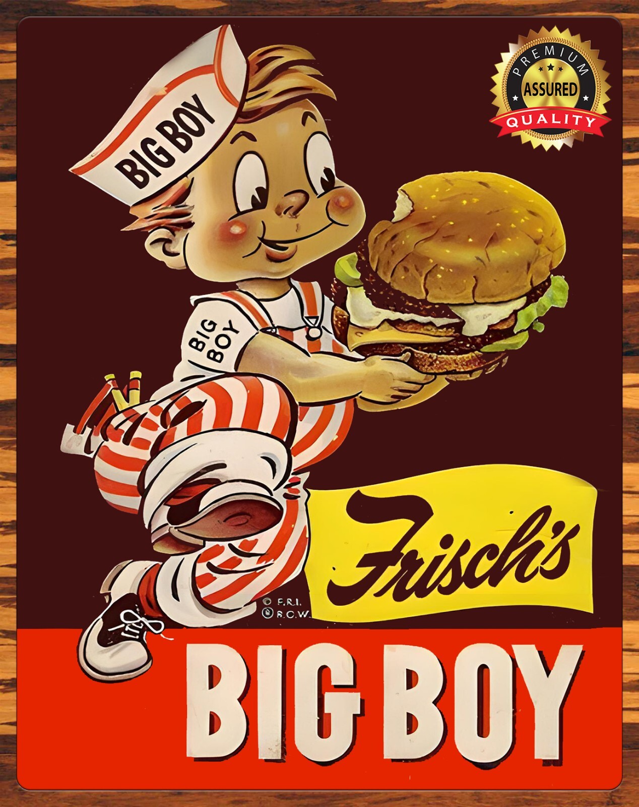Frisch's Big Boy - Restored Vintage - Metal Sign 11 x 14 | eBay